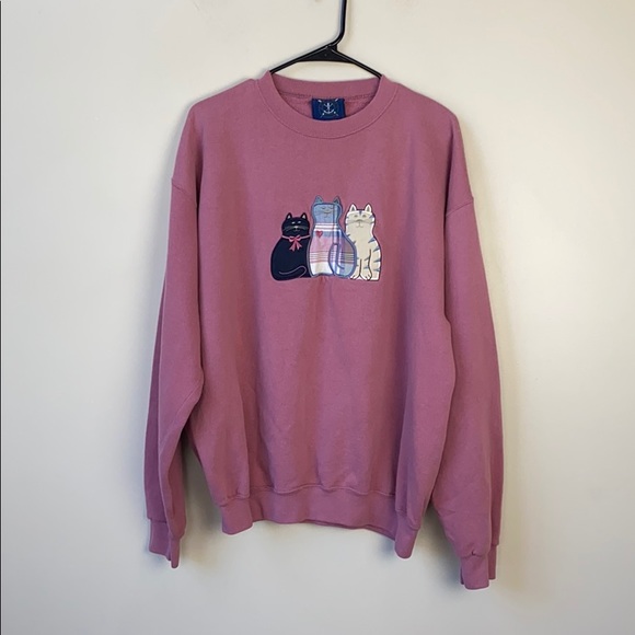 Oarsman 913 | Tops | Vintage Oarsman 93 Cat Grandma Crewneck Sweater ...